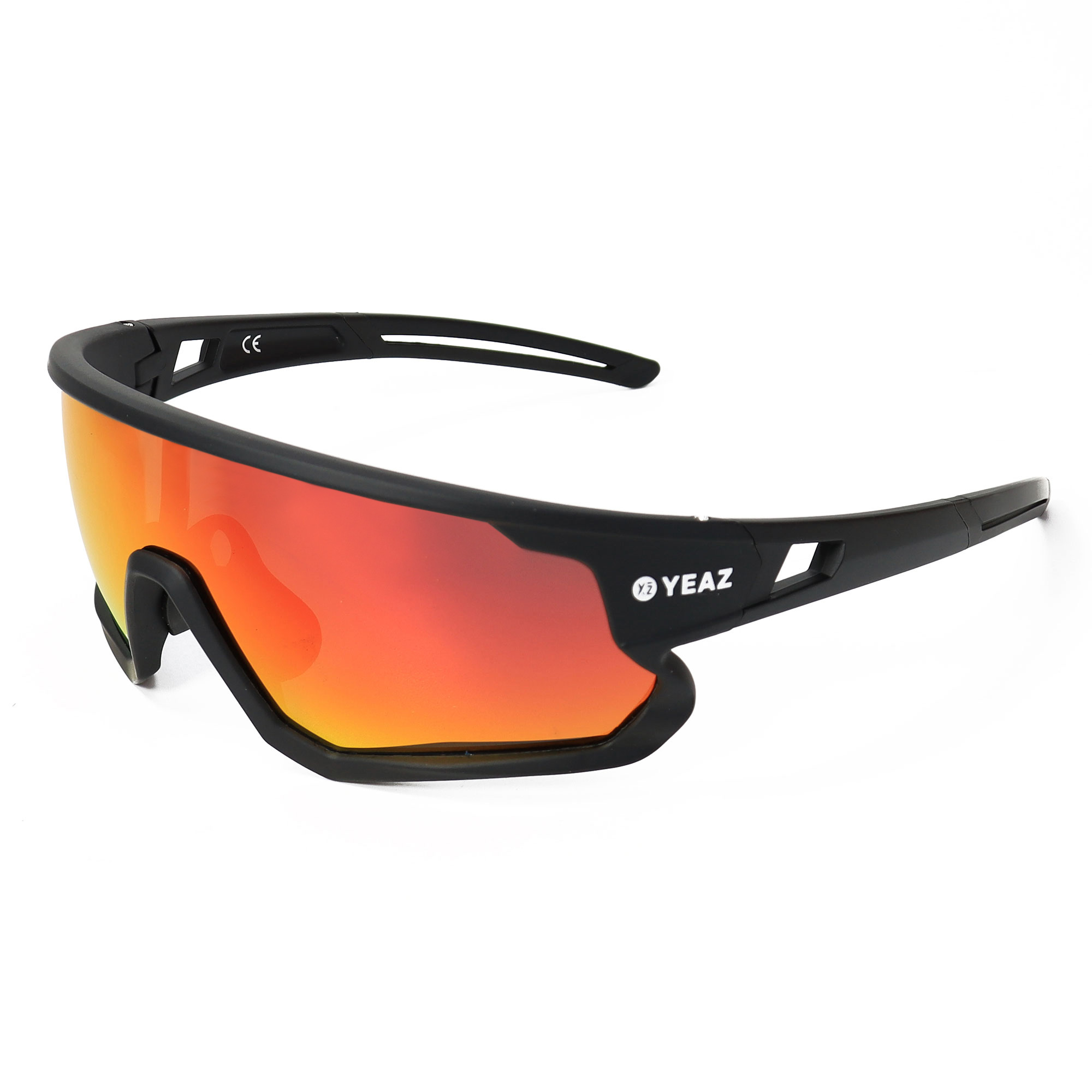 SUNRISE Sports sunglasses Black/Red | Sport goggles | YEAZ | YEAZ